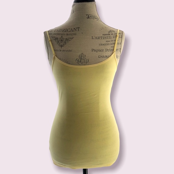 Tops | Y2k Spaghetti Strap Yellow Tank Top | Poshmark